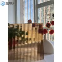 China 3-6mm Clear Blue Green Bronze Ice Flower Patterned Figure Glass with Customized Request for sale