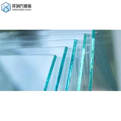 China Flat Polished Edge Work Tempered Glass for Modern Style Bathroom Shower Enclosure for sale