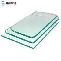 China Flat Polished Edge Work Tempered Glass for Modern Style Bathroom Shower Enclosure for sale