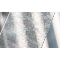 China Interior Design Carved Glass Tecture 3D Visual Look 1830*1220-1500*2000-1830*2440-2134*2440 for sale