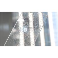 China Interior Design Carved Glass Tecture 3D Visual Look 1830*1220-1500*2000-1830*2440-2134*2440 for sale