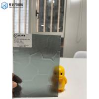 China Decorative Glass Acid Etched Lacquered Patterned Glass with GB15763.2-2005 Standard for sale
