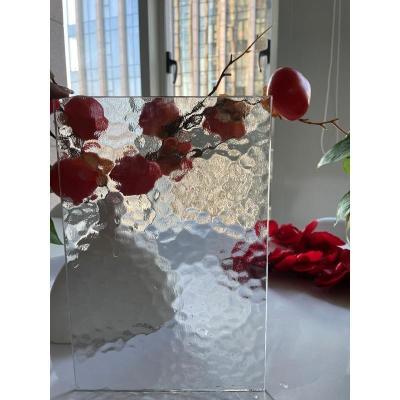 China 5mm Clear Nashiji Millenium Karatachi Wanji Glass Figured Patterned Rolled Glass for Building Decoration 4mm for sale