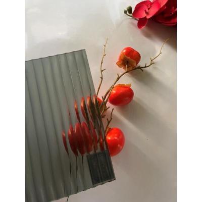 China 8 Mohs Hardness Rain Dots Pattern Tempered Tinted Reed Glass Panels 4mm 5mm 6mm 10mm for sale