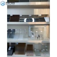 China Tinted Toughened Figured Glass Flat Moru Mohs Hardness 7 for Decoration for sale