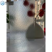 China Tinted Toughened Figured Glass Flat Moru Mohs Hardness 7 for Decoration for sale