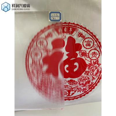 China Flutelite-S Low Iron Rolled Glass for Architectural Processing Mohs Hardness 7 Option for sale