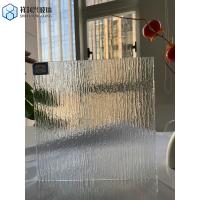 China Qualified Tempered Float Glass 3mm 4mm 6mm Clear Glass Grey Pattern for Decorative for sale