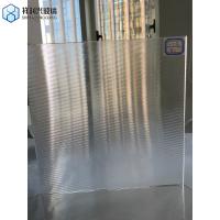 China Partition Glass 6mm Low Iron Round Groove Ribbed Glass Fluted Patterned Glass with 5 for sale