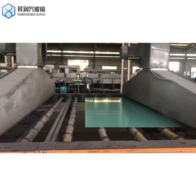 China 4mm 5mm 6mm 8mm Color Bronze Grey Blue Green Tinted Float Glass Building Tempered Glass Panel for sale
