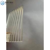 China Clear Reeded Glass Textured Tempered Glass for Window and Door Decoration Flat Design for sale