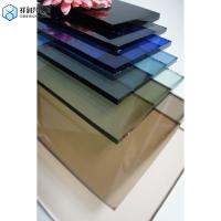 China Building Window 4mm 5mm 6mm 8mm Tinted Bronze Blue Smoke Glass with Solid Structure for sale