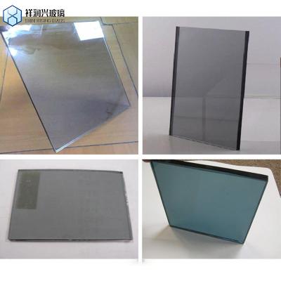 China Qinhuangdao for Customized Green Blue Bronze Tinted Reflective Toughened Glass Furniture for sale