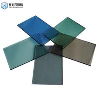 China Flat 3mm 4mm 5mm 6mm 10mm 12mm Black Dark Green Blue Grey Brown Bronze Window Colored Glass for sale