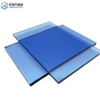 China Float Glass Standard GB15763.2-2005 4mm 5mm Customized Dark Blue Bronze Tinted Glass for sale