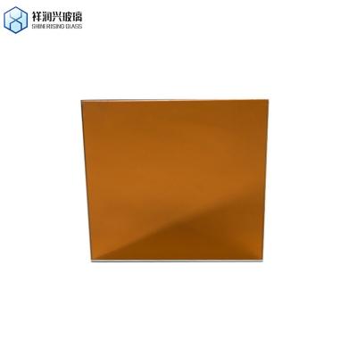 China Customized Request 4mm Clear / Colored Golden Reflective Two Way Mirror Customization for sale