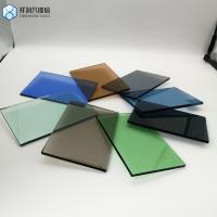 China Customized Flat Safety Euro Gray Tinted Toughened Glass Window Partition Wall Shower Door for sale