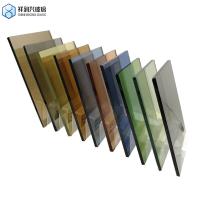 China Customized Flat Safety Euro Gray Tinted Toughened Glass Window Partition Wall Shower Door for sale