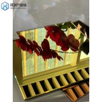 China 1.0mm 1.3mm 1.4mm 1.5mm Bronze Golden Colored Mirror Glass Sheet for Float Glass Layers for sale