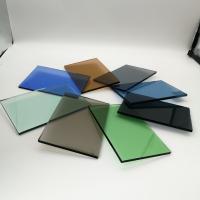 China 4mm 5mm Gradient Color Art Iridescent Dichroic Coating Glass Sheet for Table Furniture for sale