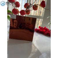 China Colored Tinted Pink Mirror Glass Silver Coated Reflective Mirror High Demand Market for sale