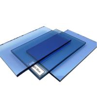 China 3mm-12mm Tinted Float Glass with Optional Green Blue Grey Bronze Colors and Flat Shape for sale