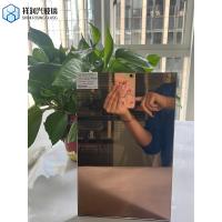 China Commercial Clear Glass Mirror with Round Edges and Flat Polished Finish for sale