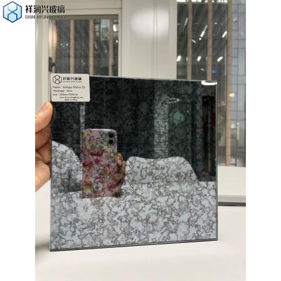 China Rectangle Vintage Design 3mm to 5mm Decorative Antique Wall Mirror for Home or Office for sale