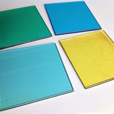 China Flat Polished 6mm Chinese Decorative Wall Color Tinted Mirror Glass in Tempered for sale