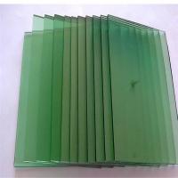 China Customization Colored Glass 5mm 6mm 8mm Reflective Blue Green Tinted Tempered Glass for sale