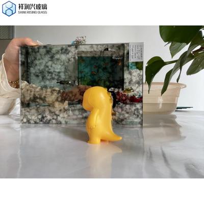 China European Style Customized Size Antique Mirror Glass for Wall/Furniture Decoration for sale