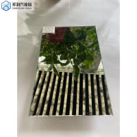 China Glass Frame Material Vintage Art Tinted Lenses Antique Mirror with Flat Polished Edge for sale