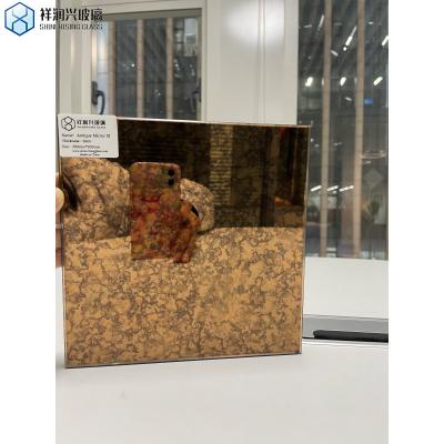 China Layers Demand Golden Antique Mirror Glass Made by Perfect for Interior Decoration for sale