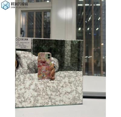 China Modern Style Antique Mirror Tiles Glass Art Design Mirror for Hotel Wall Decorations for sale