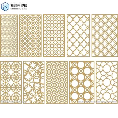China High Privacy 3mm to 12mm Tempered Low Iron Acid Etched Glass CE Certified Customization for sale