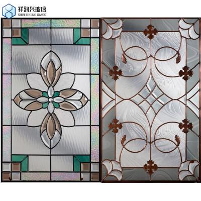 China Solid Structure Clear Figured Stained Glass Sheet for Partition 3mm 4mm 5mm Thickness for sale
