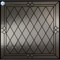 China Clear Low-Iron Diamond Fluted Pattern Glass for Qingdao Kasumi Karatachi Mistlite for sale