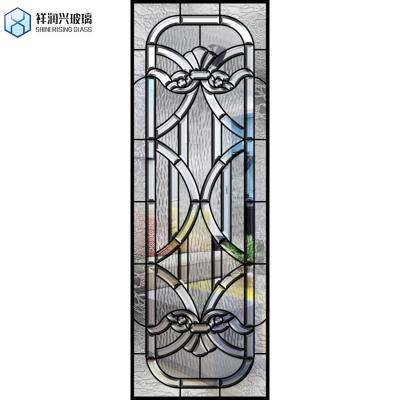 China 3mm-19mm Thickness Flat Tempered Glass Ice Flower Pattern Door for Building Decoration for sale