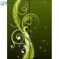 China Decorative Door Crystal Art Painting Glass Opaque Coloured Leaded Stained Glass Panel for sale