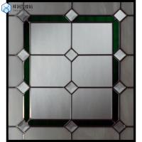 China Decorative Art Cathedral Glass in Transparent Aqua Blue with Flat Polished Edge Work for sale
