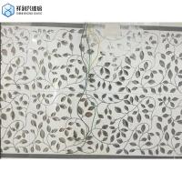 China Flatness Conforming Article Fused Art Patterned Fluted Glass Panels for Wall Decoration for sale