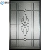 China 3mm-19mm Thickness of Curve Tempered Glass for Window Deep Acid Etched Glass Patterns for sale