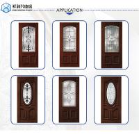 China 3mm-19mm Thickness of Curve Tempered Glass for Window Deep Acid Etched Glass Patterns for sale
