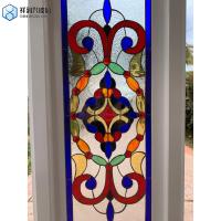 China Flat Tempered Acid Etched Glass Stained Decorative Glass Sheet Wall Art Frosted Glass for sale