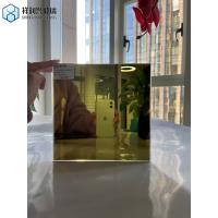 China Rectangle Frameless Wall Mirror in Purple Pink Bronze Gold Color Ideal for Home Decor for sale