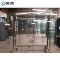 China Crystal Brick Glass Wall Mesh Red Crystal Glass Screen Brick GB15763.2-2005 Standard for sale
