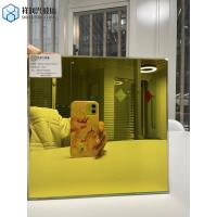 China Mirror Pink Bronze Gold Color Mirror Decorative Glass Float Glass Modern Wall Mirror 1830*2440/2140*3300/2440*3660 for sale