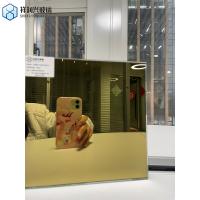 China GB15763.2-2005 Standard Coloured Float Mirror Glass 5mm 6mm 8mm Vibrant Color Choices for sale