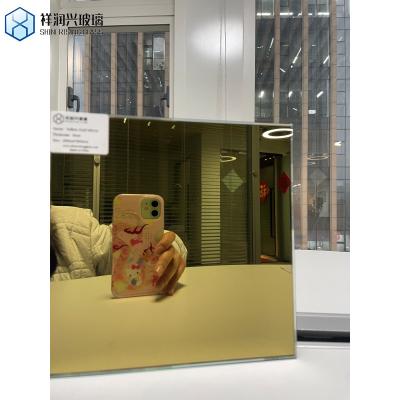 China GB15763.2-2005 Standard Coloured Float Mirror Glass 5mm 6mm 8mm Vibrant Color Choices for sale