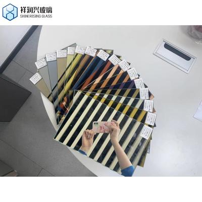 China Tinted Colored Tempered Mirror Glass 6-16mm Toughened Glass with Customized Request for sale